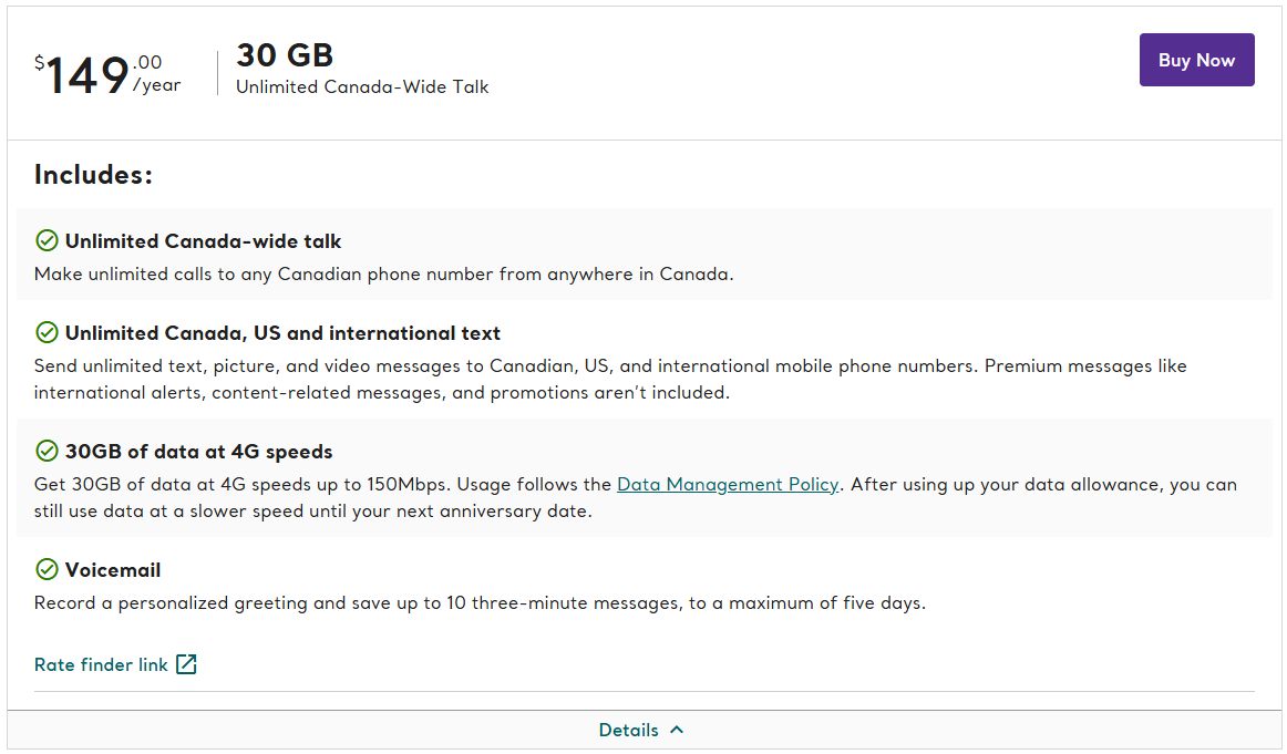Chatr rolls out $149/year 30GB plan with unlimited data