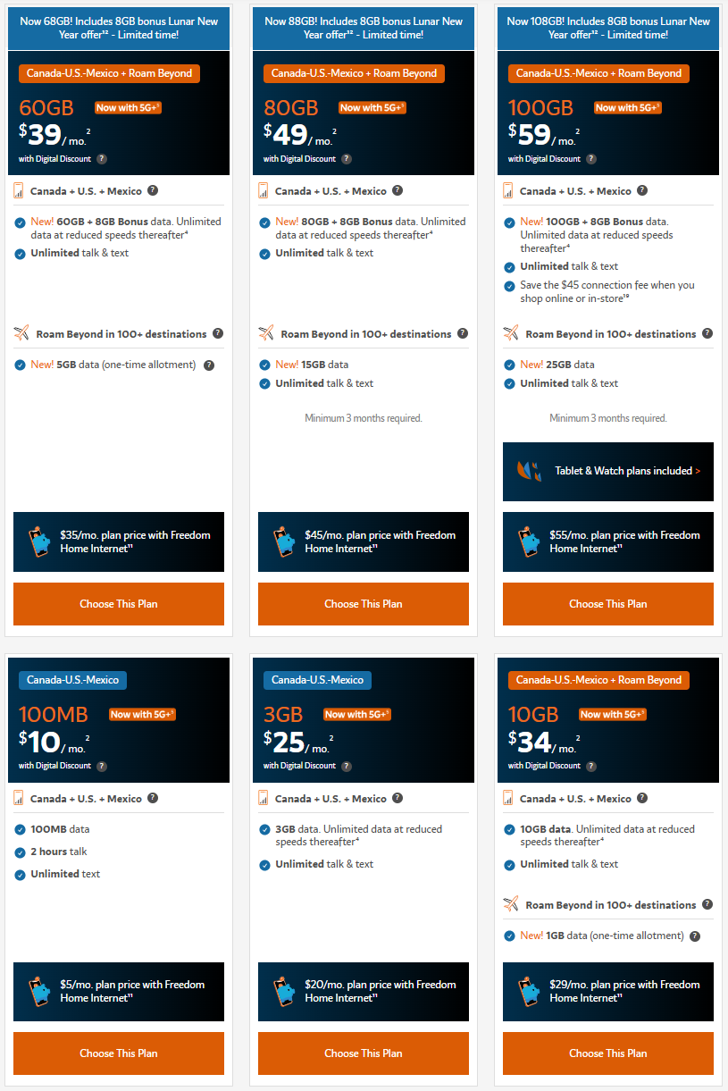 Freedom Mobile launches new, pricier plans with 5G+ and more data