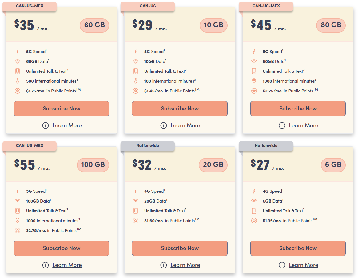 Public Mobile reduces roaming plans ahead of spring travel season