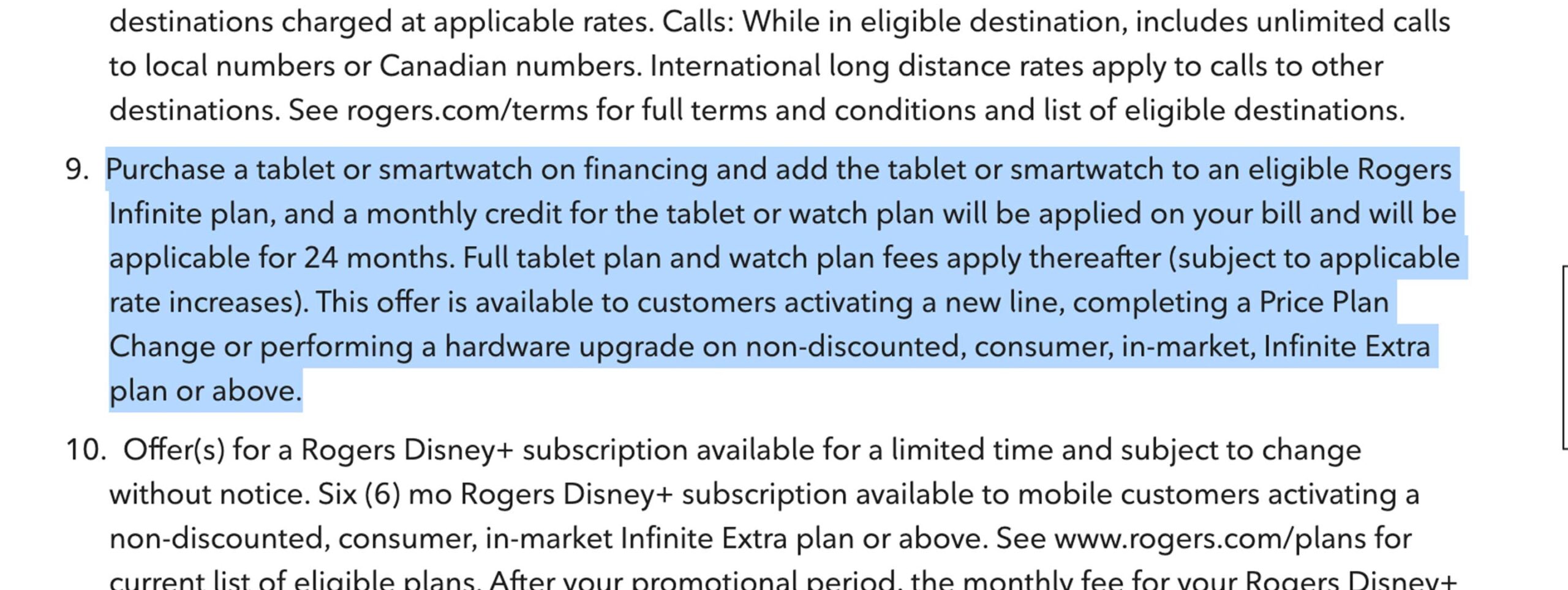 Rogers offers free smartwatch or tablet plan if you finance
