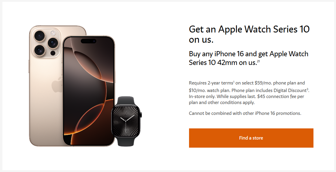 Freedom Mobile's free Apple Watch with iPhone 16 promo is back