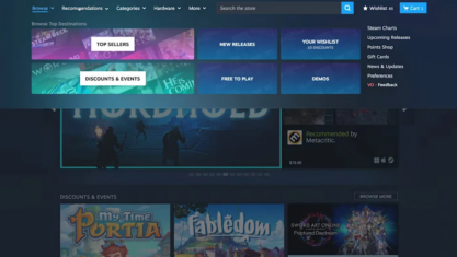 Steam is testing its new redesigned storefront