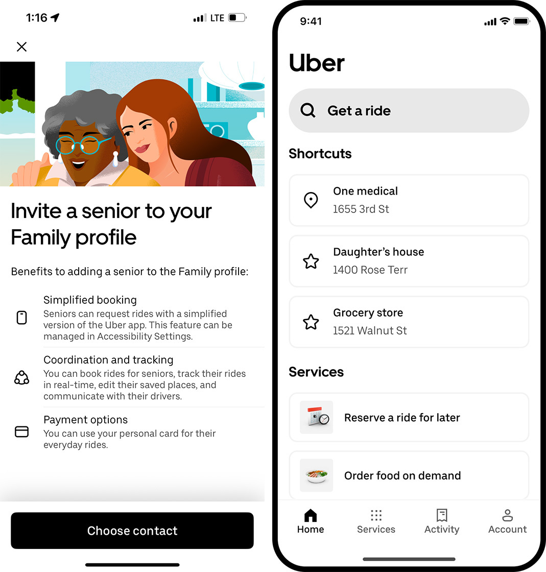 Uber launches new features for Canadian seniors