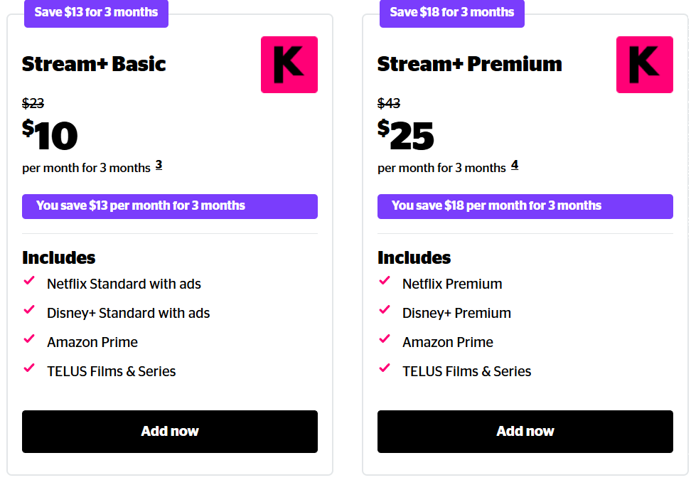 Koodo offering Public customers $10/mo Stream+ bundle deal
