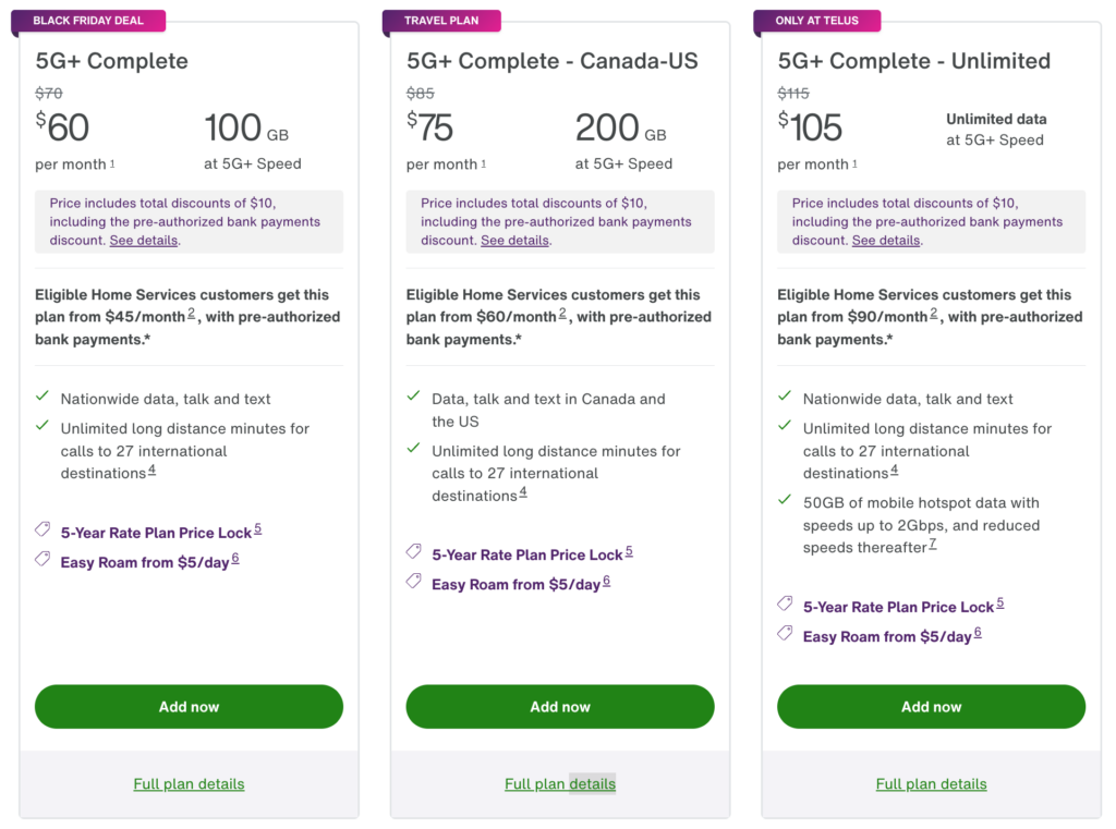 Telus offers a truly unlimited data plan, with a catch