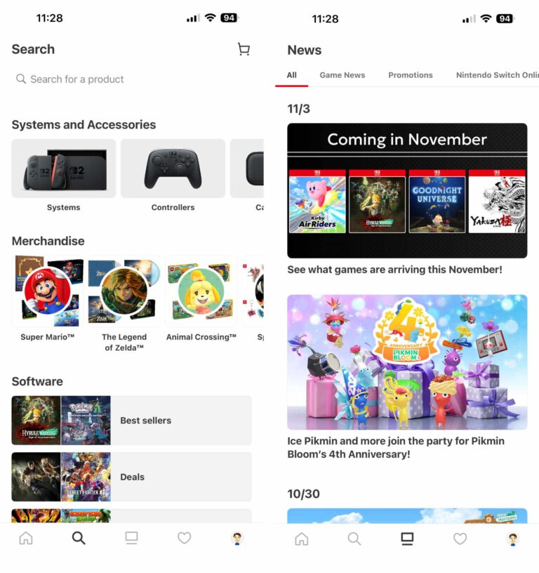 Nintendo’s new Store app is pretty slick
