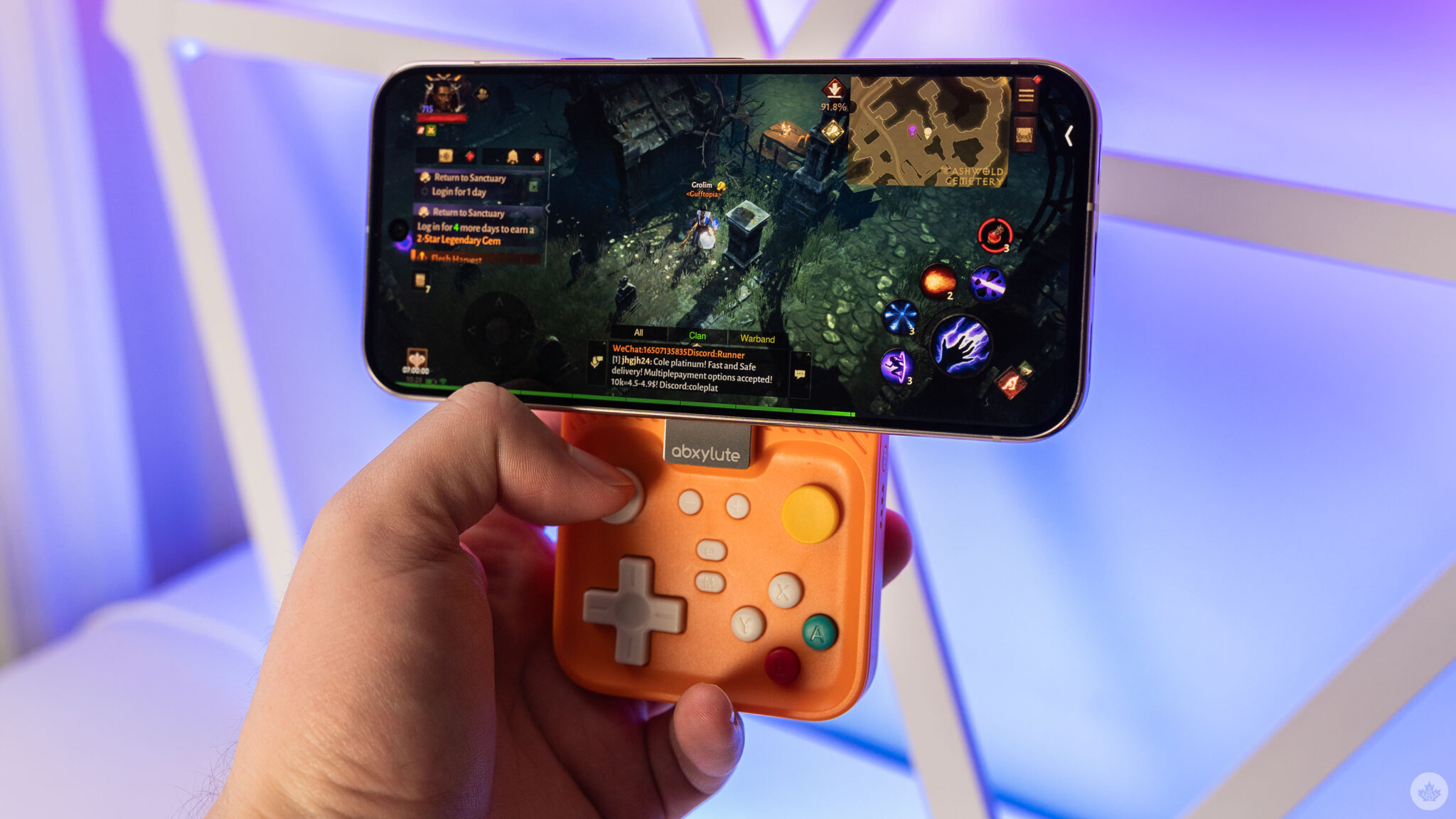 Abxylute M4 is one of the smartest phone controllers I've used