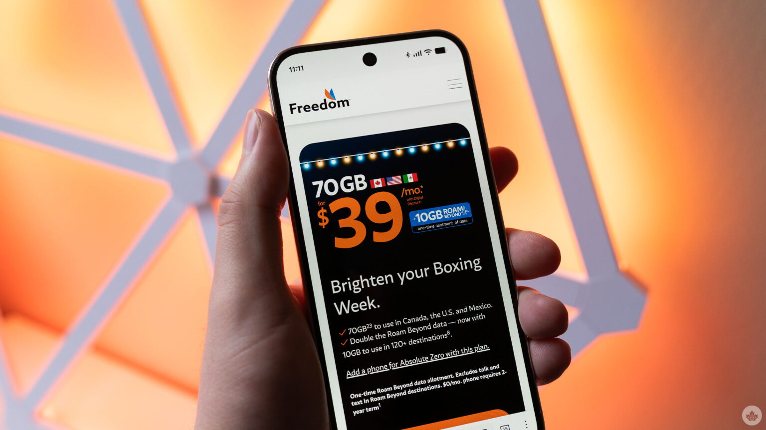 Freedom Mobile discounts BYOP plans by $9/mo for Boxing Week