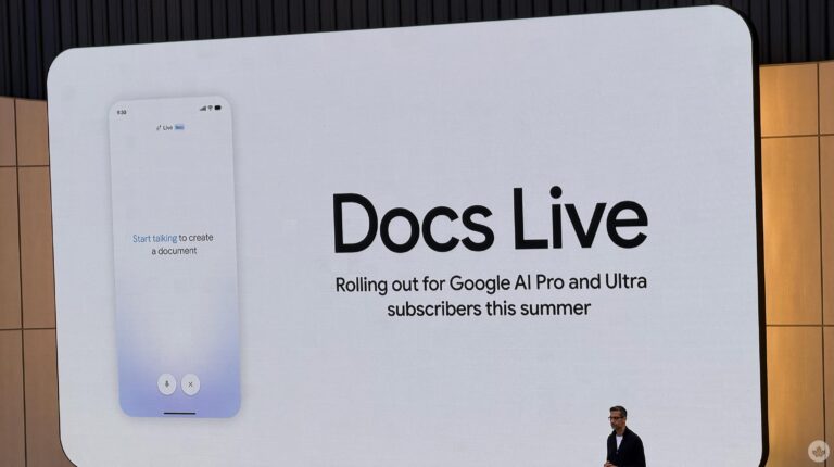 Google announces Docs Live to draft documents from ideas