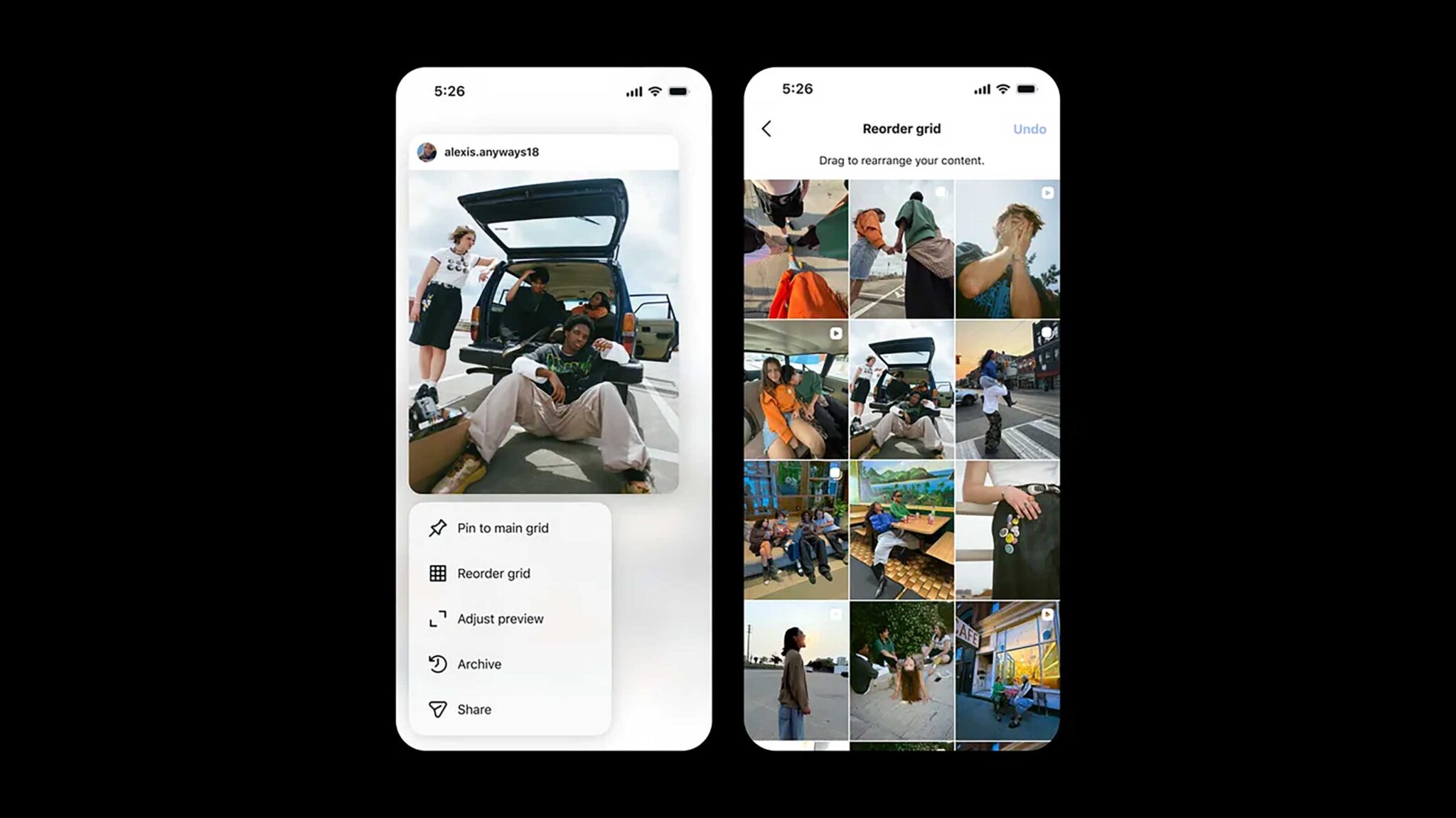 Instagram is finally letting you reorder posts on your grid